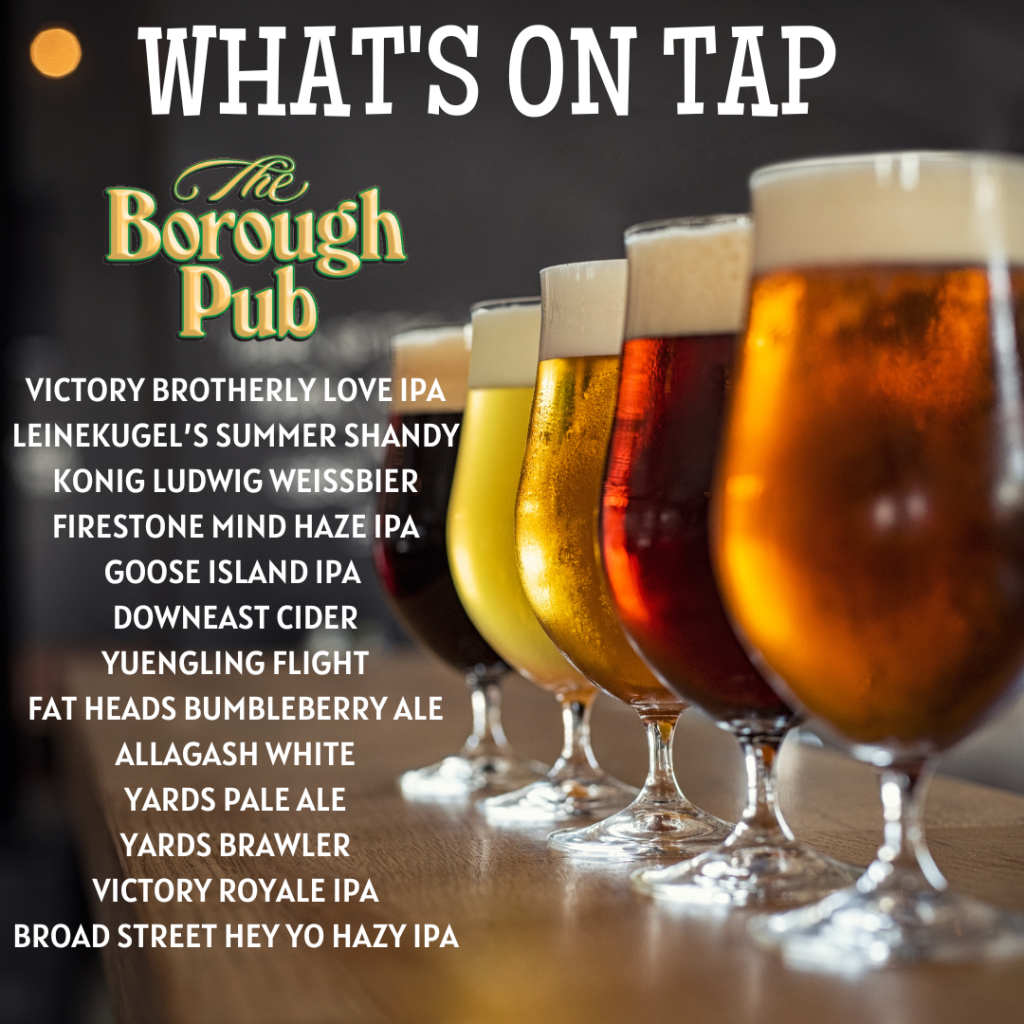 Beer Menu – Borough Pub