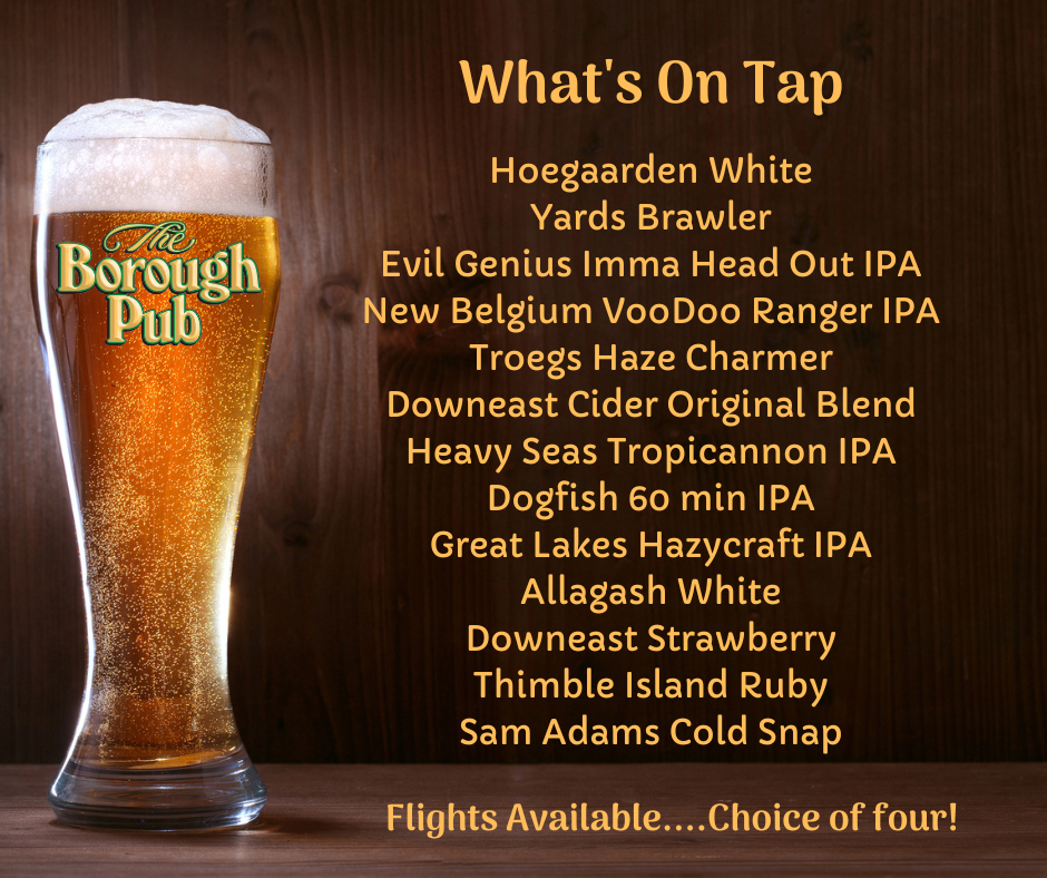 Beer Menu - Borough Pub